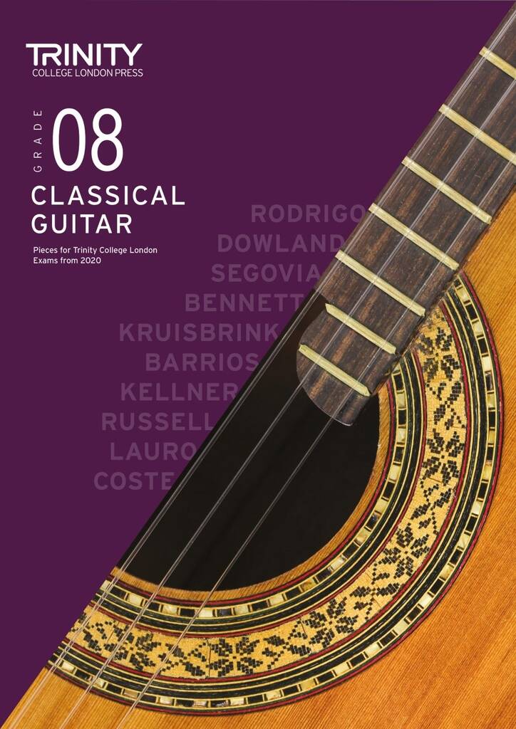 Trinity Classical Guitar Exams Pieces (from 2020) | Grade 8 – Parkland ...
